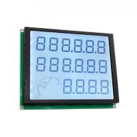China LCD Display for Fuel Dispenser 664 Type 7 Segment Custom Design LCD Module 10 Pins Serial Interface Monocolor Lcd Display for sale