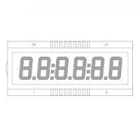 China High Quality and Durable Goods Multi-purpose Lcd Screen 6 Digit for Customized for sale