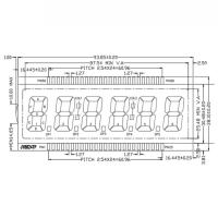 China Factory Direct Supply Hot Fuel Dispenser Display Screen 6 Digit Segment Lcd Display for sale