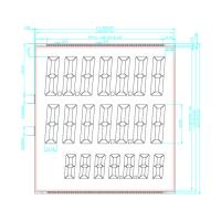 China 21 Digits 7 Segments  Fuel Dispenser Htn Lcd Display for Petrol Pump Lcd Screen for sale