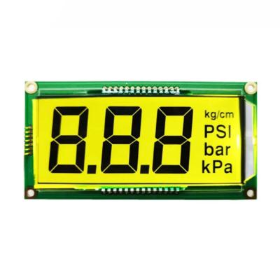 China Custom Display Module 3 Digit Yellow Backlight Black Words with PCB for sale