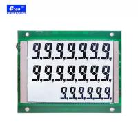 China Custom 20 Digit 7 Segment TN LCD  Transflective Sunlight Readable Screen for Fuel Dispenser and Gas Station Pump  Factory Direct for sale