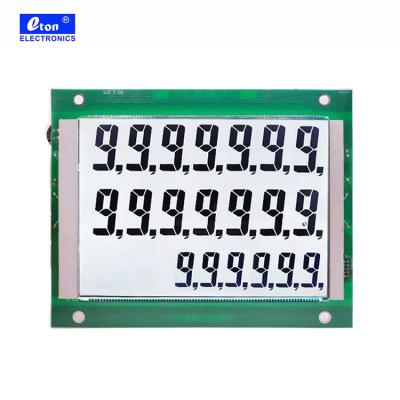 China Custom 20 Digit 7 Segment TN LCD  Transflective Sunlight Readable Screen for Fuel Dispenser and Gas Station Pump  Factory Direct for sale