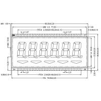 China High Quality 6 Digit 7 Segment TN Type LCD Display Screen Factory Customizable for Fuel Dispensers for sale
