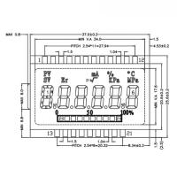 China Customizable 6-Digit LCD Screen High Quality and Durable Segment Displays for sale