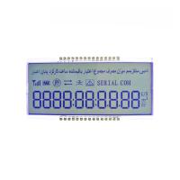 China Custom Size 2.7V Low Voltage FSTN Positive Digital Energy Meter LCD Display for Segment Displays for sale