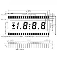 China New Hot-sale Low Price China Factory Direct Sale Numeric Segment Lcd 4 Digit Display for sale