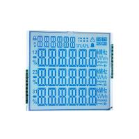 China FSTN Type Display Blue LCD Screen Big and Small 8 Segment Displays for sale