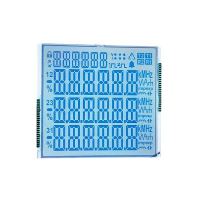 China FSTN Type Display Blue LCD Screen Big and Small 8 Segment Displays for sale