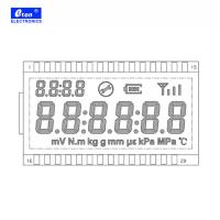 China High Quality TN Type Blue / Yellow Numeric LCD Segment Displays Multi-Purpose Durable Goods for sale