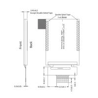 China 1.8 Inch Lcd Module White Backlight 2.8V 6 O'clock TFT LCD High Definition for sale