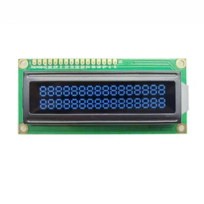 China Small Alphanumeric LED Backlight Display 2x16 Character Panel LCD Monochrome Cob Type for sale