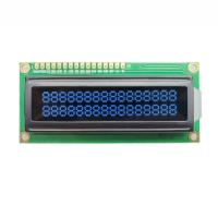 China Small Alphanumeric LED Backlight Display 2x16 Character Panel LCD Monochrome Cob Type for sale