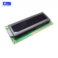 China Small Alphanumeric LED Backlight Display 2x16 Character Panel LCD Monochrome Cob Type for sale