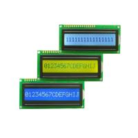 China 128x64 Resolution TFT LCD Display Module 80x36MM with 16x1 Yellow Green Characters and 1601 LED Backlight Option for sale