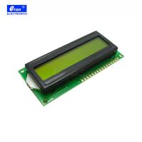 China 128x64 Resolution TFT LCD Display Module 80x36MM with 16x1 Yellow Green Characters and 1601 LED Backlight Option for sale