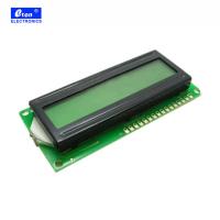China 128x64 Resolution TFT LCD Display Module 80x36MM with 16x1 Yellow Green Characters and 1601 LED Backlight Option for sale