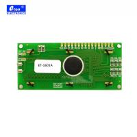 China 128x64 Resolution TFT LCD Display Module 80x36MM with 16x1 Yellow Green Characters and 1601 LED Backlight Option for sale