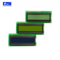 China 128x64 Resolution TFT LCD Display Module 80x36MM with 16x1 Yellow Green Characters and 1601 LED Backlight Option for sale