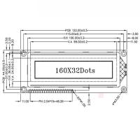 China High Quality and Durable Goods 160x32 Dots Lcd Graphic Display for Customized for sale
