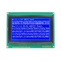 China 240x128 Graphic COB LCD Module 240128 STN Positive Transflective Blue Color LCD Display for sale