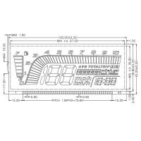 China Factory price hot selling LCD display 4.5V HTN motorcycle screen for sale