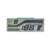 China 6 Digit 7 Segment LCD Display Module 155*50.5mm 6 O'clock Display 70 Pin Fuel Dispenser TN Type for sale