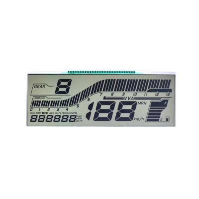 China 6 Digit 7 Segment LCD Display Module 155*50.5mm 6 O'clock Display 70 Pin Fuel Dispenser TN Type for sale