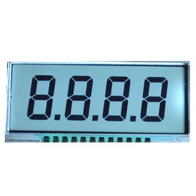 China 4 Digit 7 Segment Segment LCD Display Module With Decimal Points Custom HTN Digital LCD Screen for Instrument Meter for sale