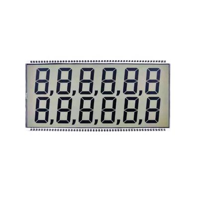 China Factory Original New 12 Digits 7 Segment TN HTN Segment LCD Module Custom For Fuel Dispenser Pump Meter for sale