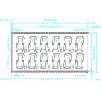 China Factory Original New 12 Digits 7 Segment TN HTN Segment LCD Module Custom For Fuel Dispenser Pump Meter for sale