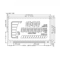 China Factory Customized High Quality Motorcycle Speedometer  HTN Speedometer Lcd 5.0V for sale