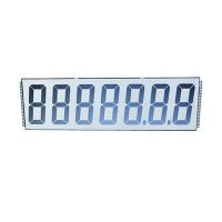 China LCD Display for Fuel Dispenser 7 Digit 7 Segment Custom Design LCD Module Serial Interface Monocolor Lcd Display for sale