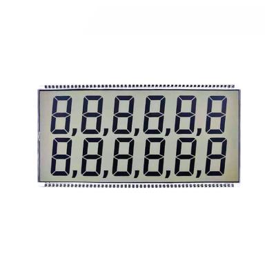 China Long  Lasting Clarity 12 Digit 7 Segment Small TN HTN LCD for  Fuel Dispenser Pump LCD Screen Display for sale