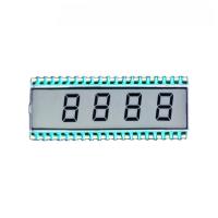 China Custom 4 Digit 7 Segment TN Lcd Display for Fuel Dispenser Positive  with Pin Connector Lcd Display for sale