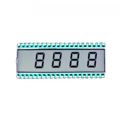 China Custom 4 Digit 7 Segment TN Lcd Display for Fuel Dispenser Positive  with Pin Connector Lcd Display for sale