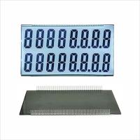 China Factory Price Custom HTN Positive Display 120 Pin 16 Digit 7 Segment Lcd Display Fuel Dispenser Display for sale