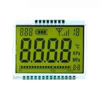 China High Visibility Segment Displays with White Backlight LCD Display Screen for sale
