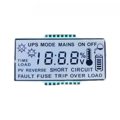 China HTN Electric Meter LCD Display High Visibility 55x25mm Segment Display with for sale
