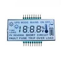 China HTN Electric Meter LCD Display High Visibility 55x25mm Segment Display with for sale