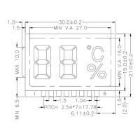 China High Quality Custom Lcd Screen 7 Segment   Thermostat Lcd Display Screen for sale