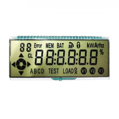 China Custom Manufacturer Lcd Display Green 7 Segment 6 Digits Meter Lcd Display Screen for sale