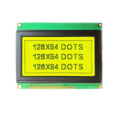 China Yellow Green Color COB Dot matrix  St7565r 12864 Lcd Display 128x64 LCD Module for sale