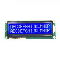China Custom Lcd Display Big Size 16x2 Character Blue Lcd Display 1602 LCD Module for sale