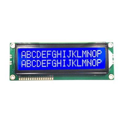 China Custom Lcd Display Big Size 16x2 Character Blue Lcd Display 1602 LCD Module for sale