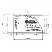 China New Customized Motorcycle Speedometer High Quality HTN 4.5V Speedometer LCD for sale