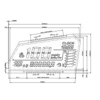 China HTN Negative Transmissive LCD Display for Motorcycles for sale