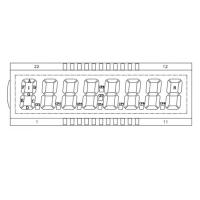 China Wholesale 8 Blue Yellow Digit STN LCD Display From Chinese Manufacturer for Customized Products for sale