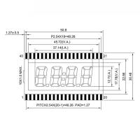China 4 Digit 40 Pin Best Price Fuel Dispenser Lcd Screen Display for sale