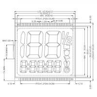China Customized Small and Cheap Lcd Small Screen Display Segment Digit for sale
